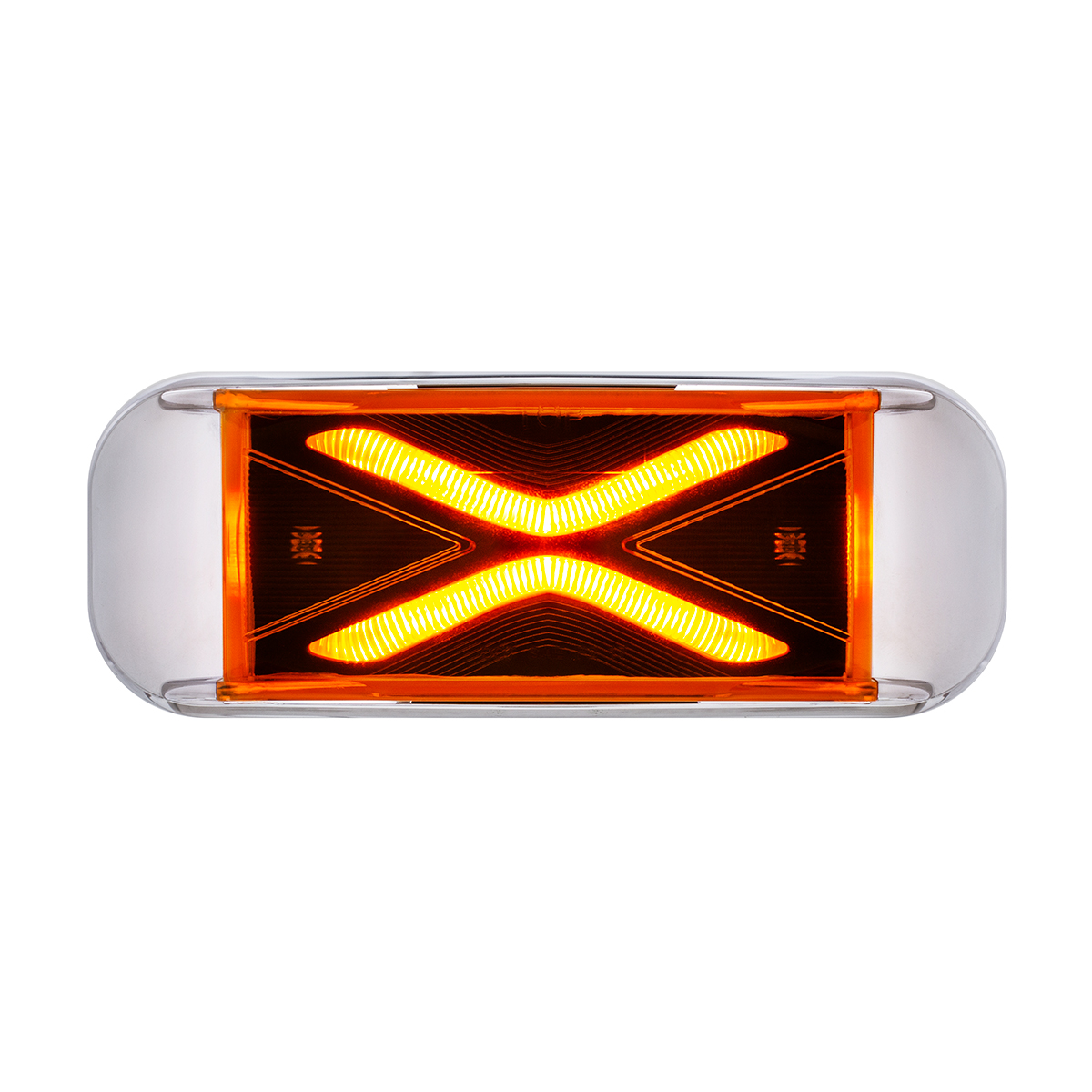truck.upauto.com: 4 LED Saber Rectangular Marker Light With Amber Lens