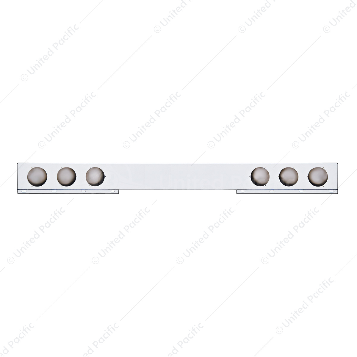 truck.upauto.com: Stainless 1 Piece Rear Light Bar With Six 4" Light ...