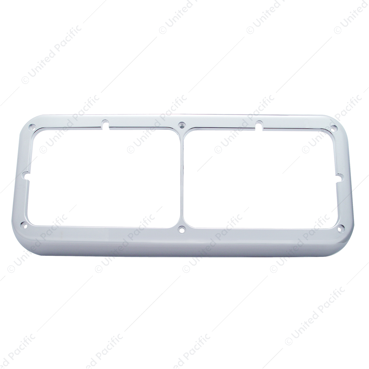 truck.upauto.com: Chrome Plastic Rectangular Dual 4" X 6" Headlight Bezel